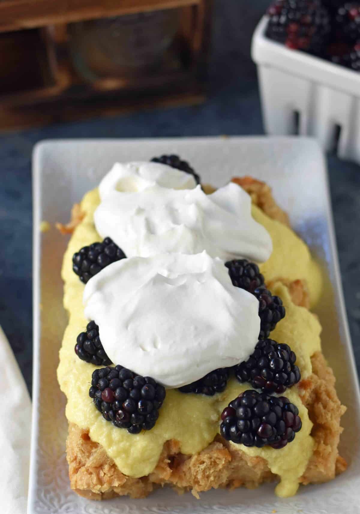 Blackberry Bread Pudding – Modern Honey