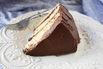 Yellow Birthday Cake with Milk Chocolate Frosting – Modern Honey