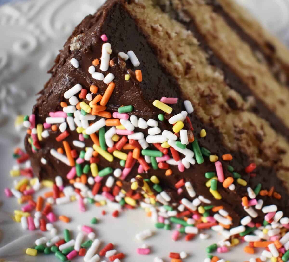 Yellow Birthday Cake with Milk Chocolate Frosting – Modern Honey