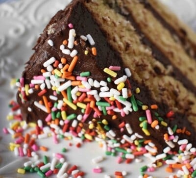 Yellow Birthday Cake with Milk Chocolate Frosting – Modern Honey