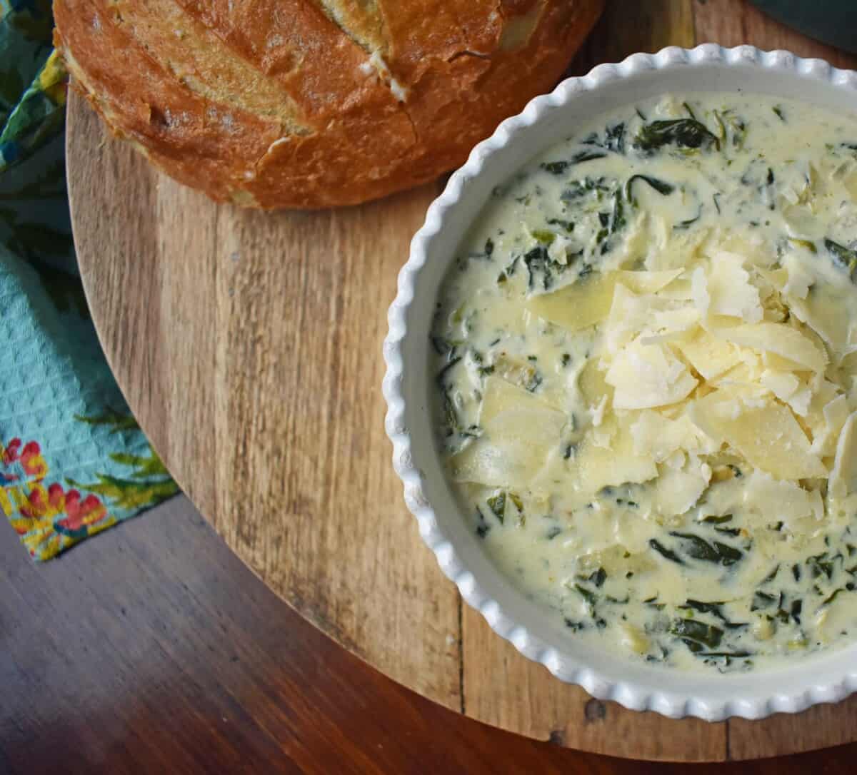 Creamy Spinach Artichoke Soup – Modern Honey