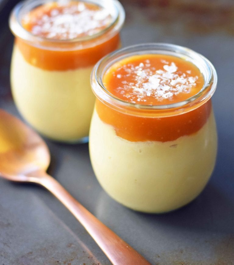 Butterscotch Budino with Salted Caramel – Modern Honey