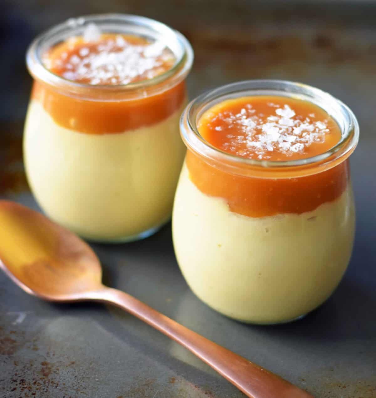 Butterscotch Budino with Salted Caramel – Modern Honey