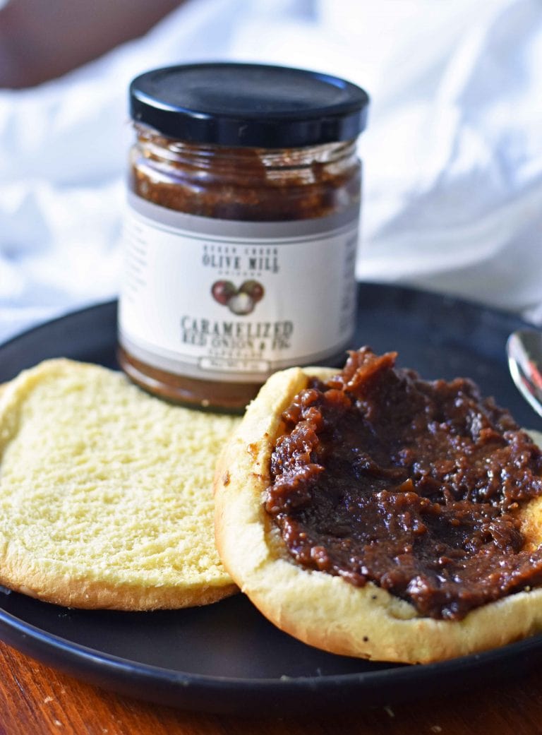 Brie Burger with Caramelized Onions and Sundried Tomatoes – Modern Honey