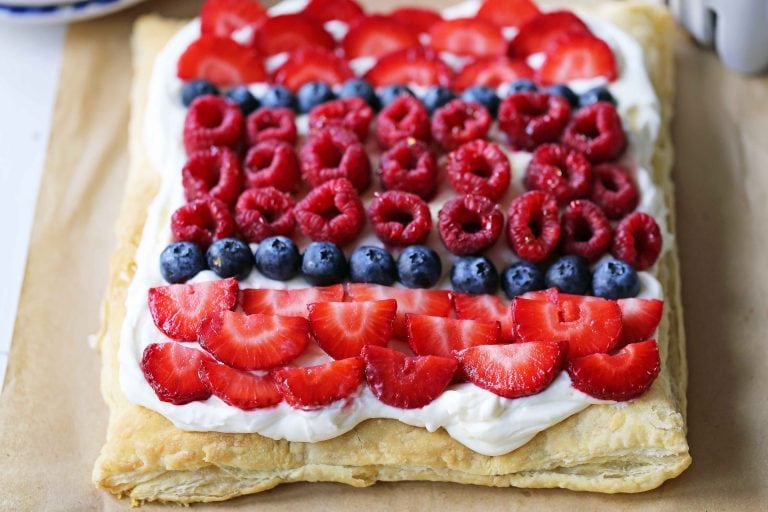 Lemon Berry Cheesecake Puff Pastry – Modern Honey