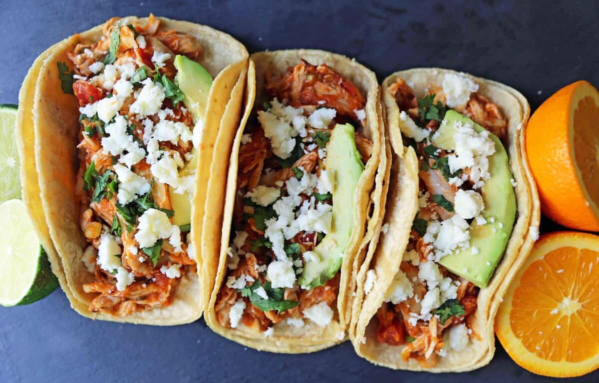Chipotle Chicken Tinga Tacos – Modern Honey