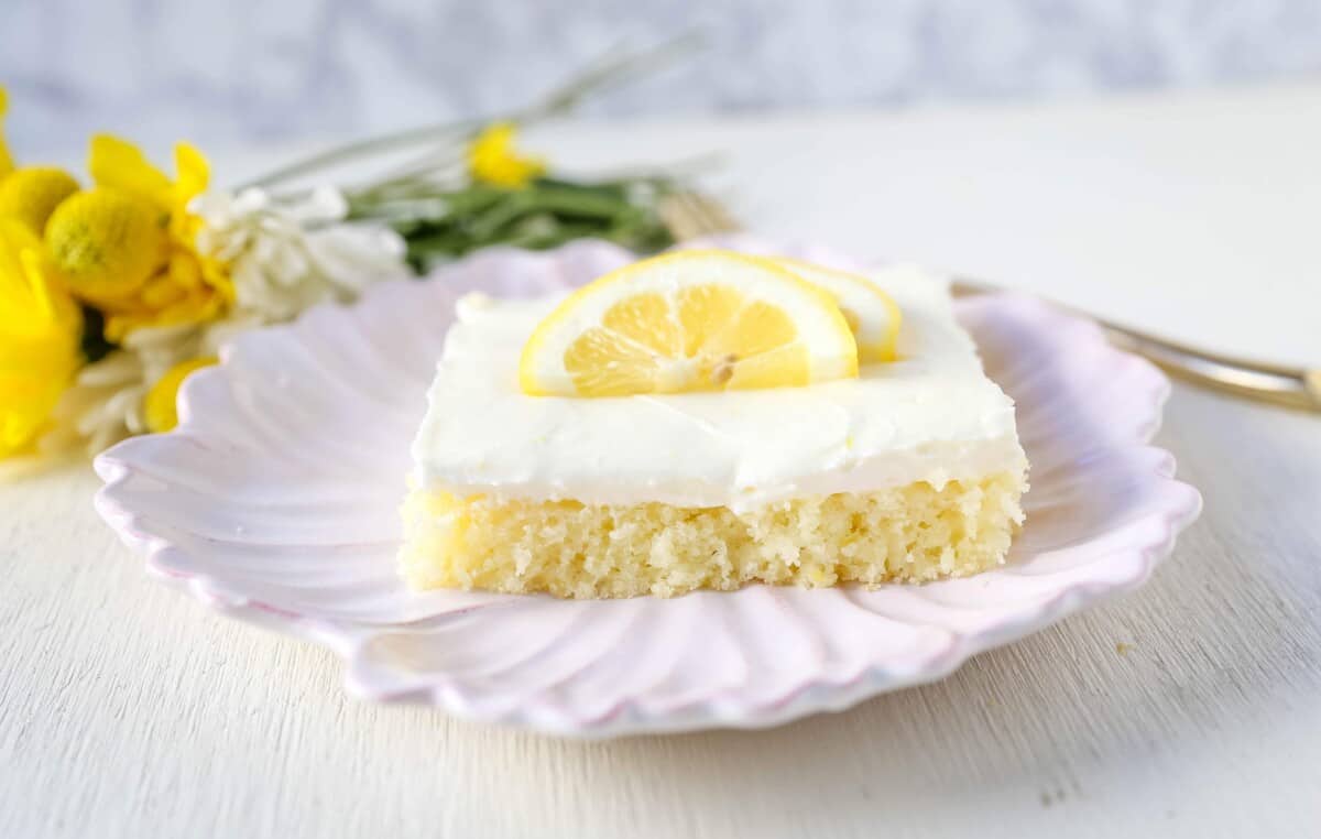 Lemon Sheet Cake Recipe – Modern Honey