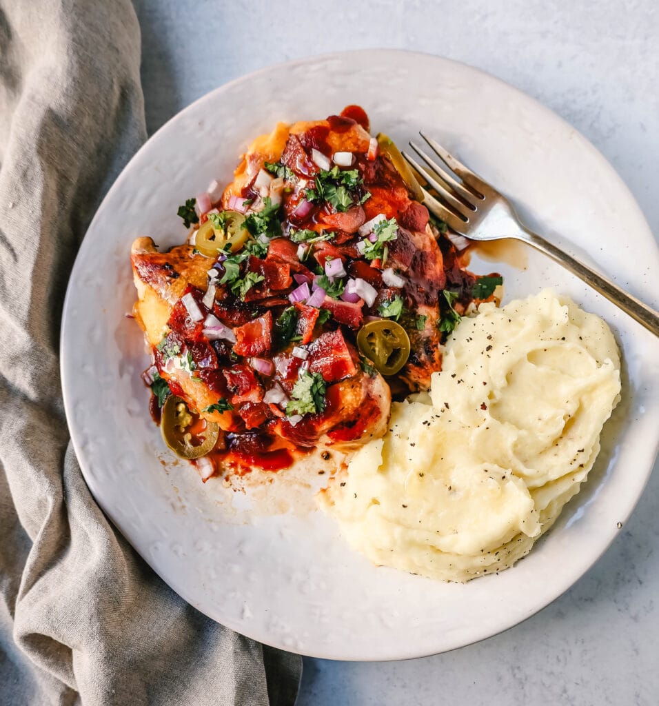 Cowboy BBQ Bacon Cheddar Chicken – Modern Honey