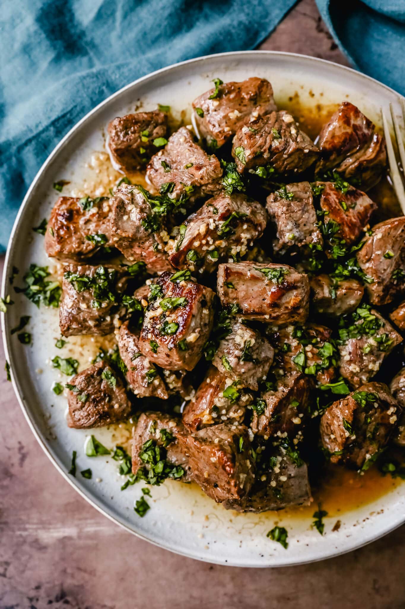 Garlic Butter Steak Bites – Modern Honey