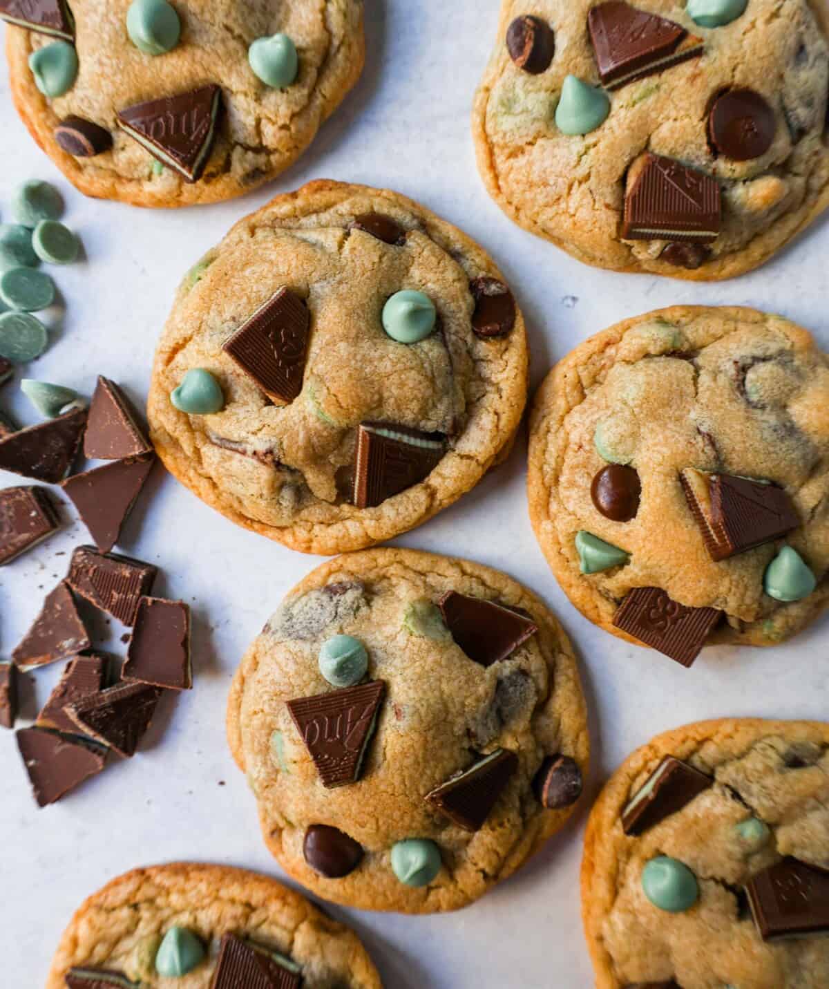 Mint Chocolate Chip Cookies – Modern Honey