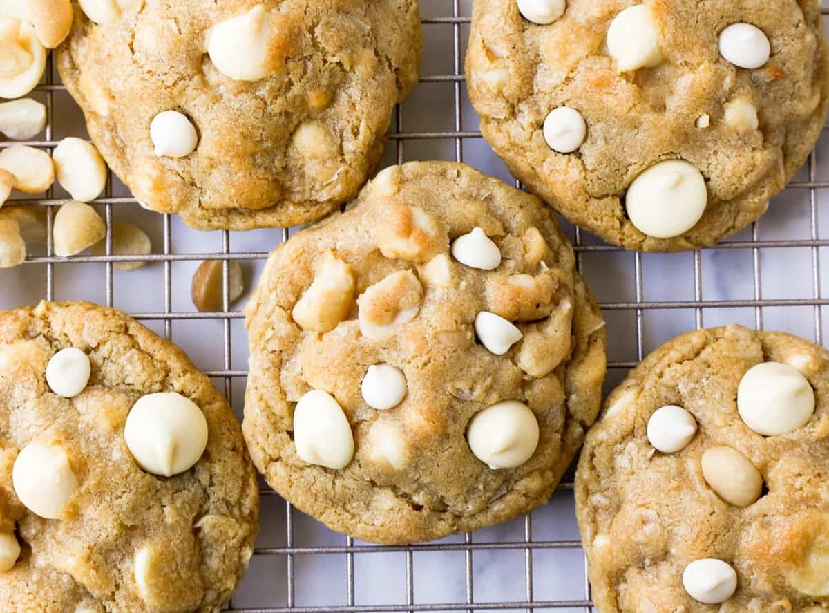 White Chocolate Coconut Macadamia Cookies – Modern Honey