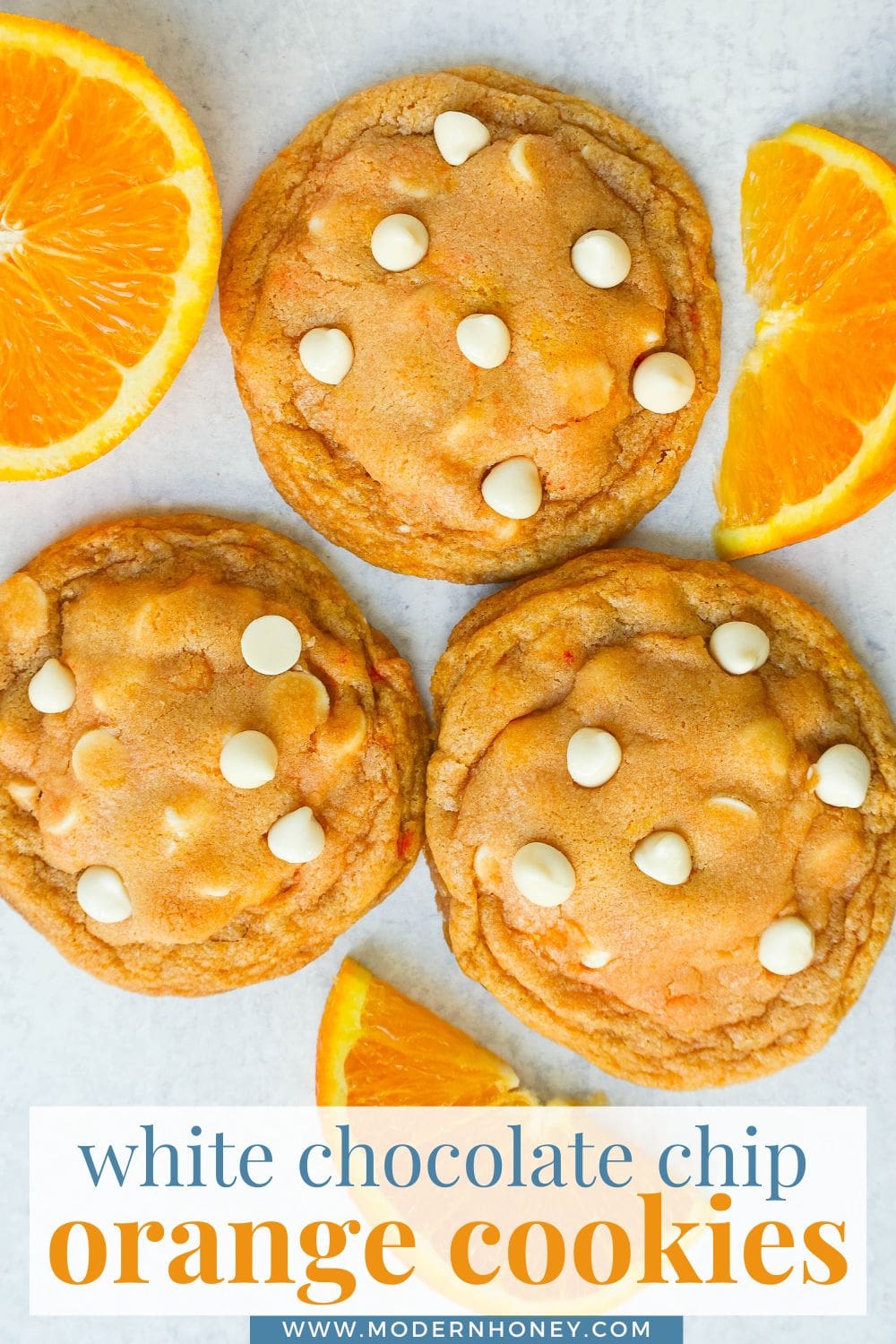 Orange White Chocolate Chip Cookies – Modern Honey
