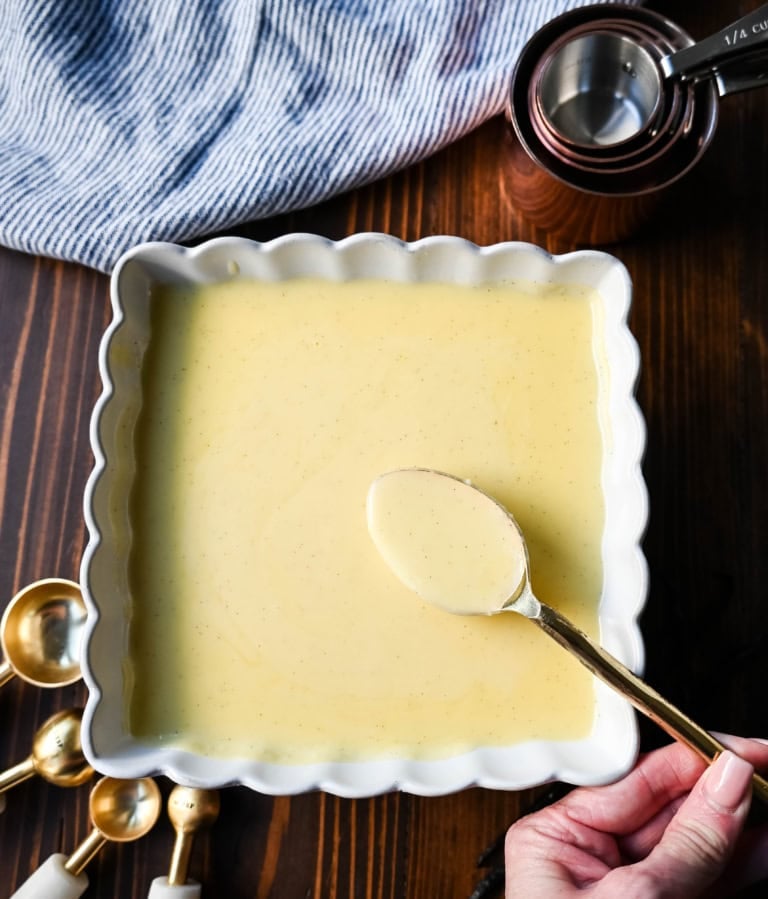 Vanilla Sauce for Bread Pudding (Creme Anglaise) – Modern Honey