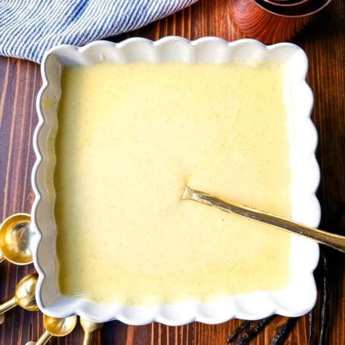 Vanilla Sauce for Bread Pudding (Creme Anglaise) – Modern Honey