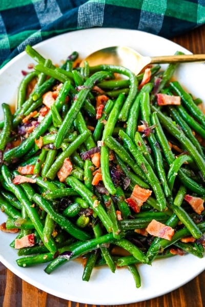 Brown Sugar Bacon Green Beans – Modern Honey