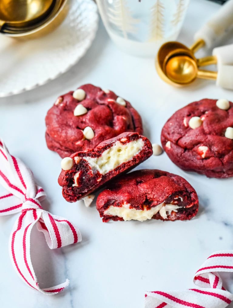 Cheesecake Stuffed Red Velvet Cookies – Modern Honey
