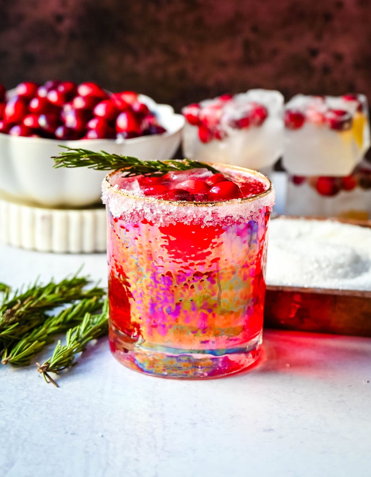 Sparkling Cranberry Mocktail – Modern Honey