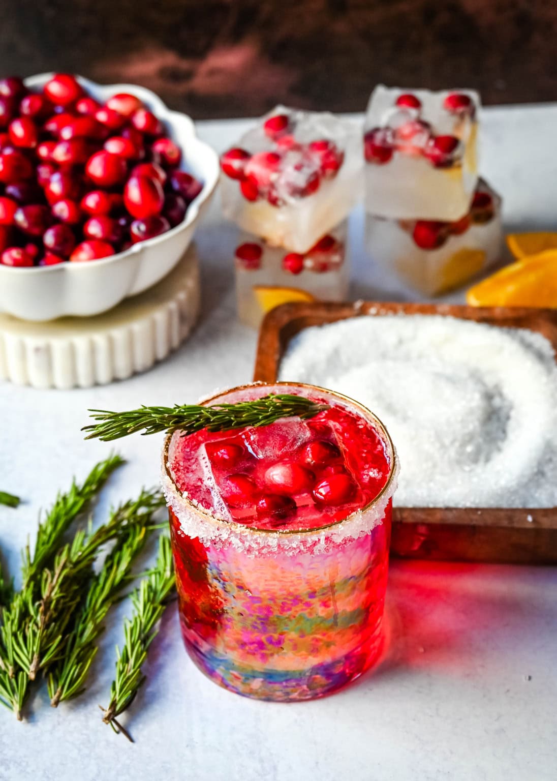 Sparkling Cranberry Mocktail – Modern Honey