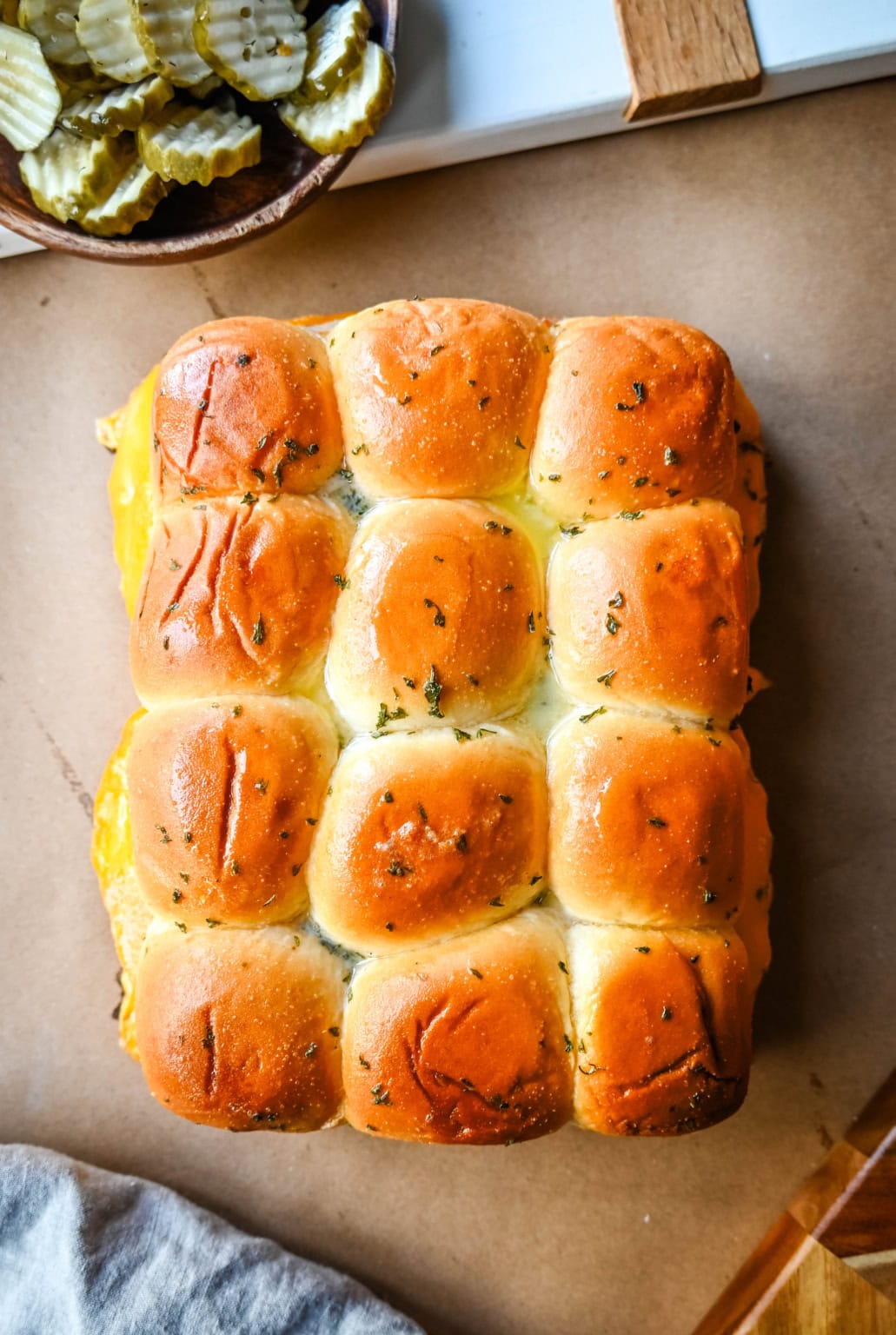 Garlic Herb Turkey and Cheddar Sliders – Modern Honey