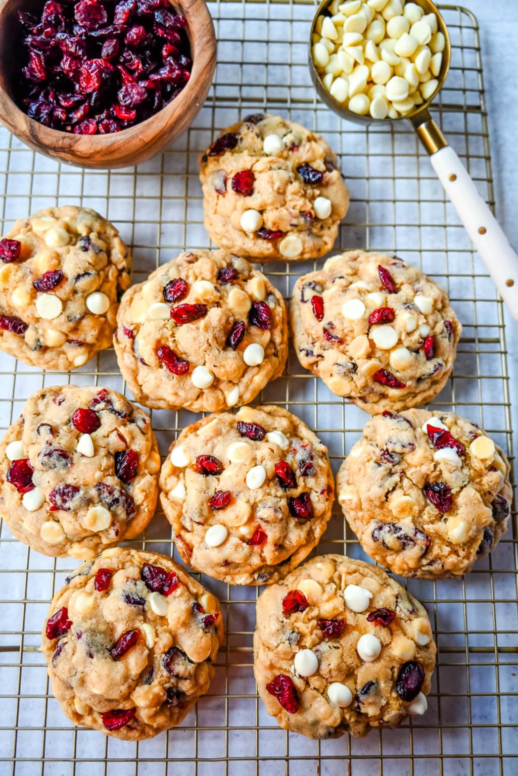 Oatmeal Cranberry White Chocolate Chip Cookies – Modern Honey