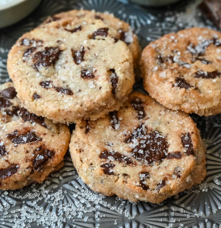 Salted Chocolate Chunk Shortbread Cookies – Modern Honey