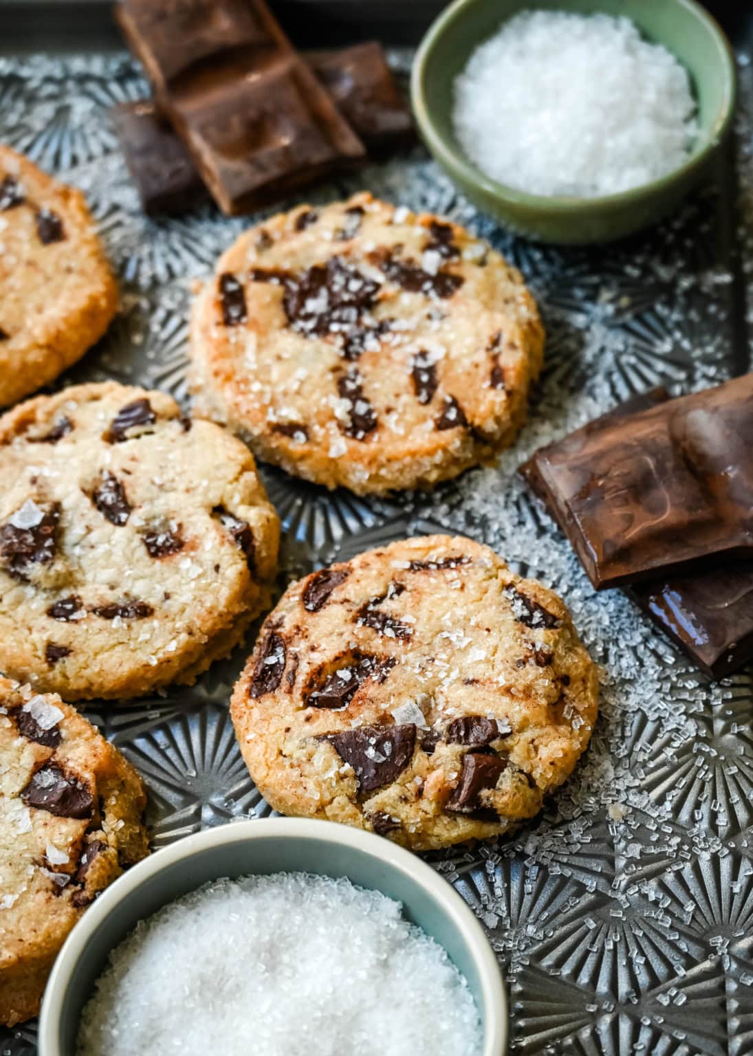 Salted Chocolate Chunk Shortbread Cookies – Modern Honey