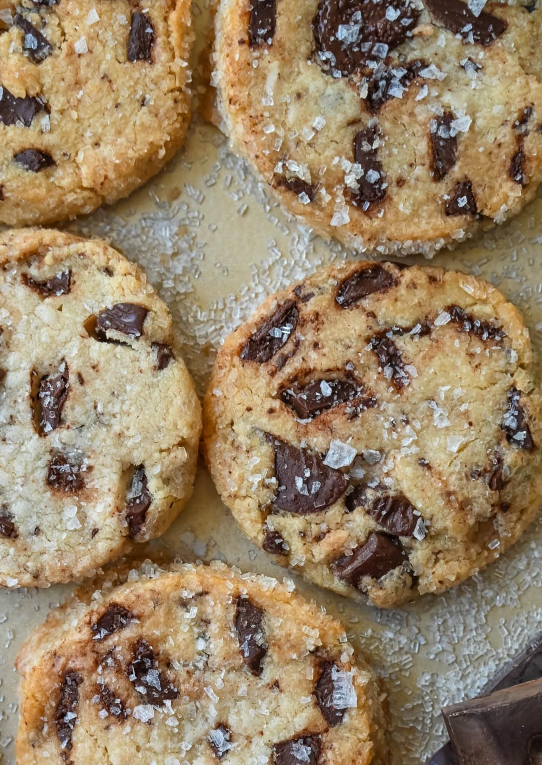 Salted Chocolate Chunk Shortbread Cookies – Modern Honey