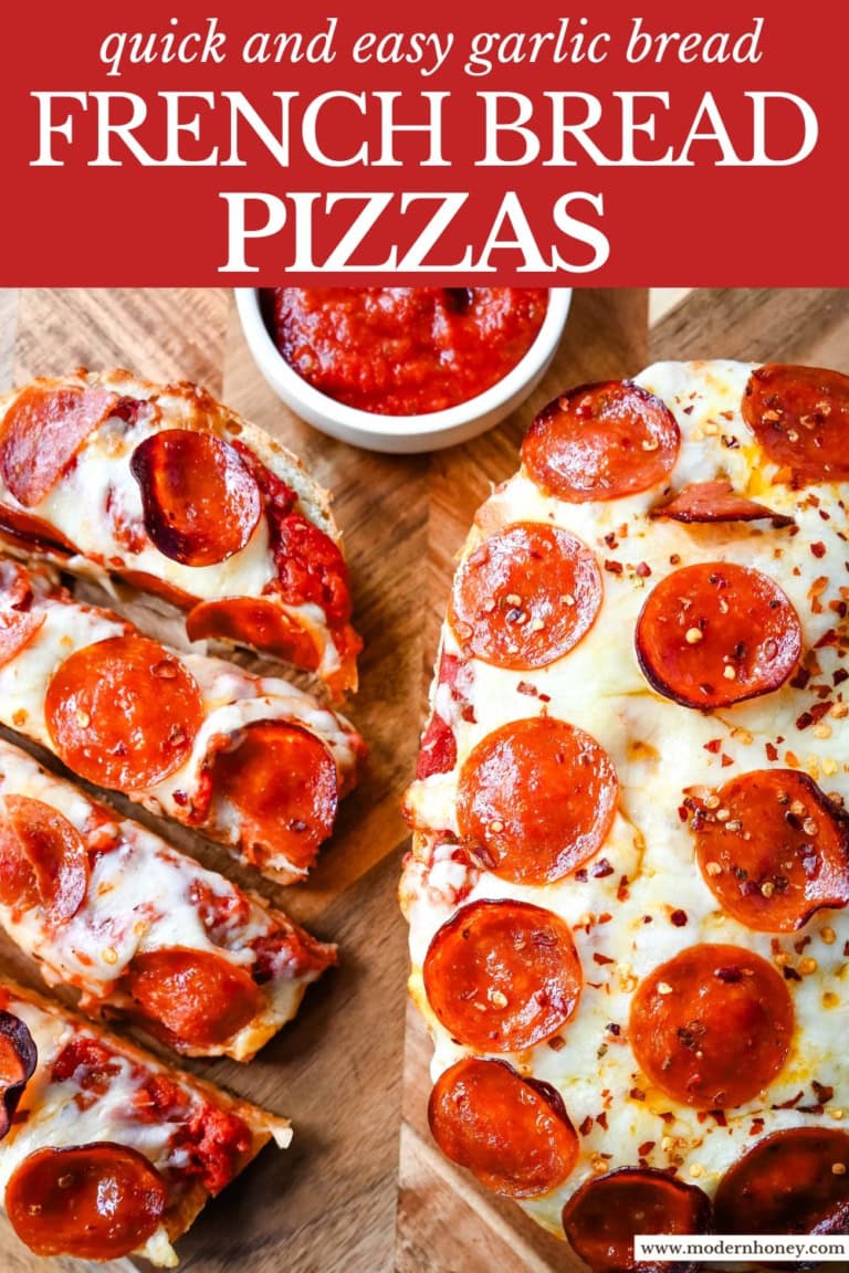 French Bread Pizzas – Modern Honey