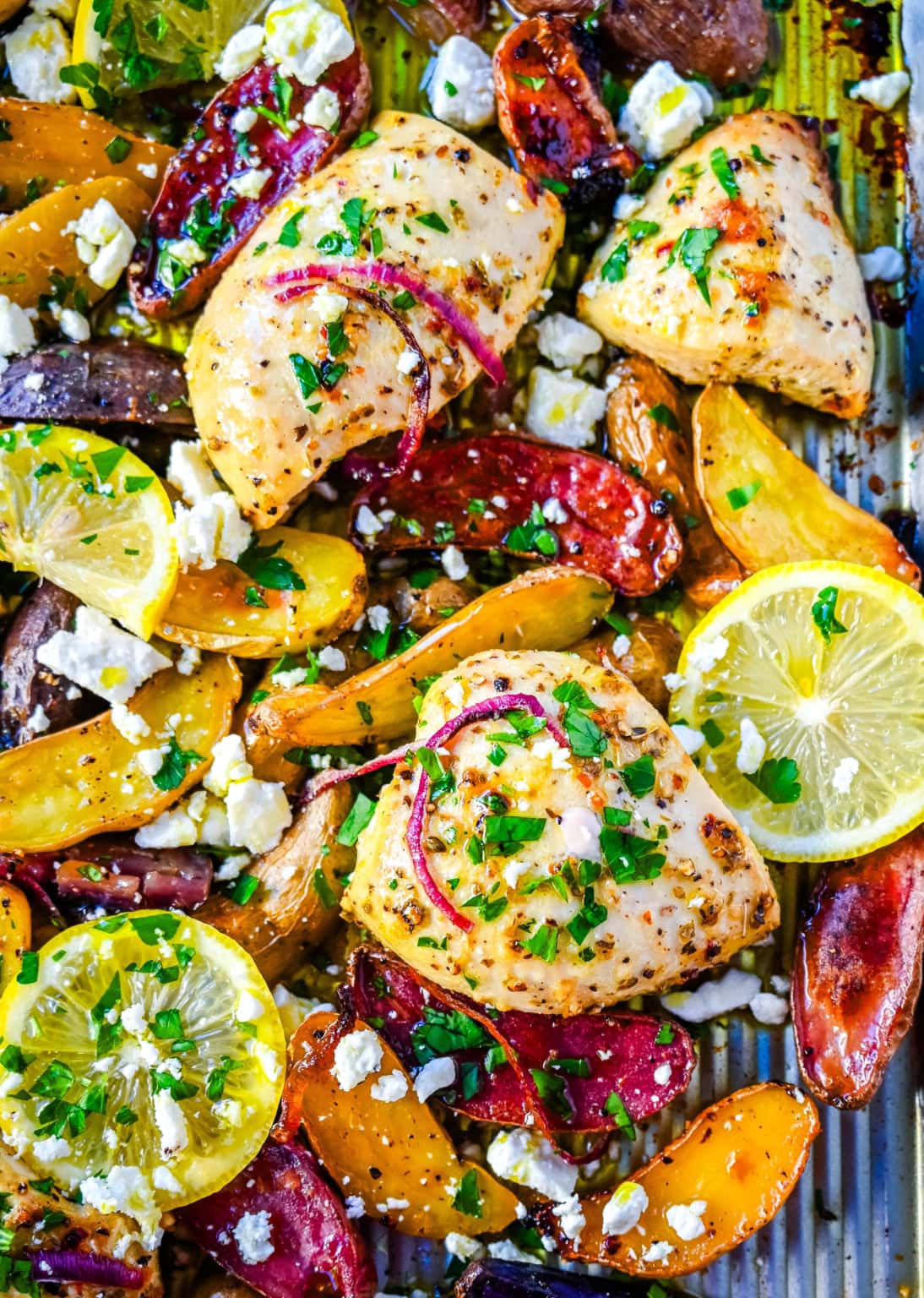 Sheet Pan Greek Chicken and Potatoes – Modern Honey