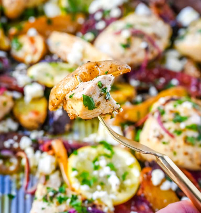 Sheet Pan Greek Chicken and Potatoes – Modern Honey