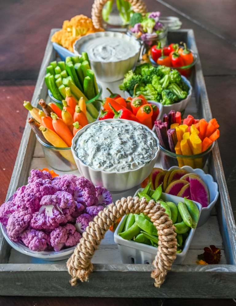 Crudite Platter (Veggie Tray with Dips) – Modern Honey