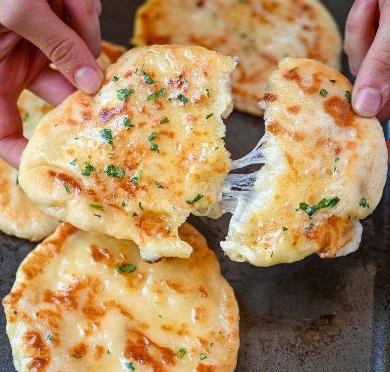 Cheese Stuffed Naan Bread – Modern Honey